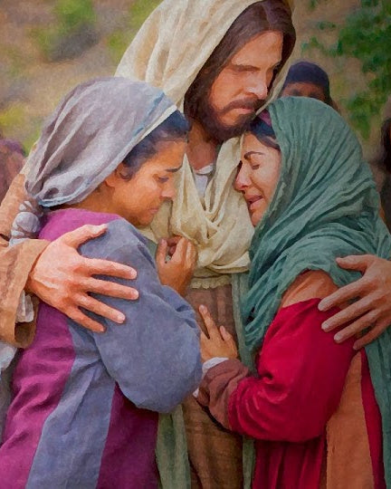 Jesus Comforts Mary and Martha – Christ.org