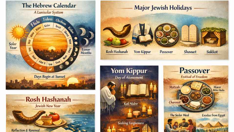Understanding the Hebrew Calendar: Key Jewish Holidays Explained ...